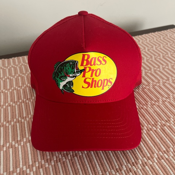Bass Pro Shops | Accessories | Bass Pro Shops Red Fish Logo Cap | Poshmark